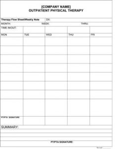 Physical Therapy Office Forms - Small Business Free Forms