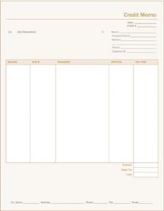 Business Credit Receipt Template #2 - Small Business Free Forms