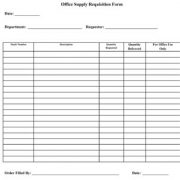 Office Supply Request - Small Business Free Forms